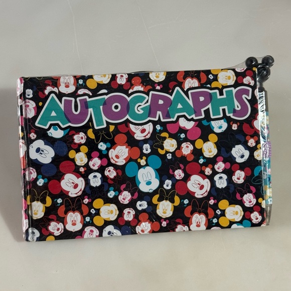 Disney | Toys | Disney Colorful Mickey Mouse Autograph Book | Poshmark